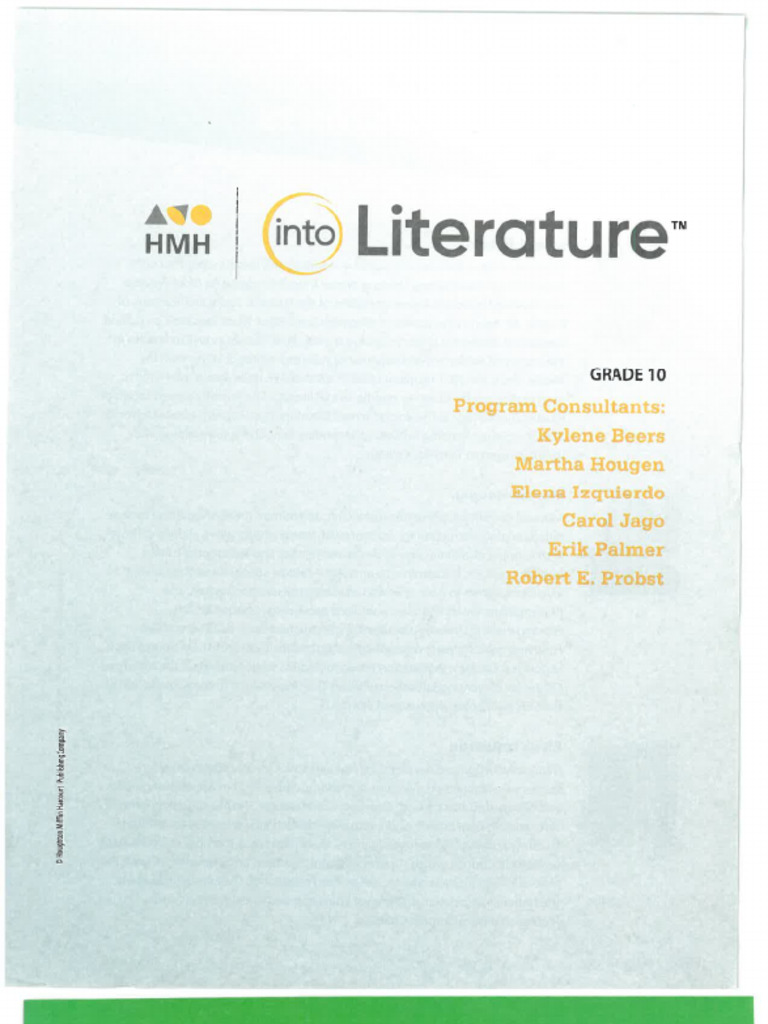 10th Grade American Literature Textbook 2023-2024 | PDF