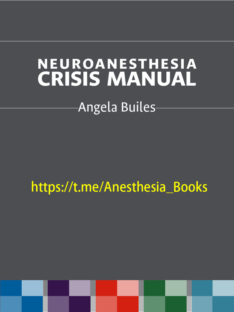 @anesthesia Books 2018 Neuroanesthesia Crisis Manual Department | PDF ...