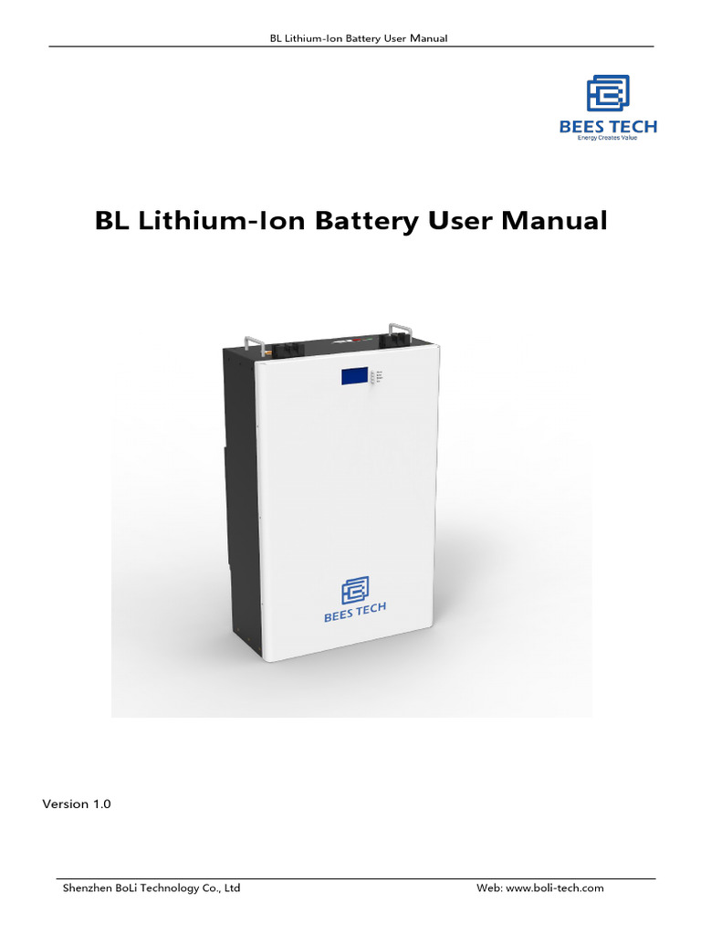 BL Lithium-Ion Battery Installation Guide | PDF | Electrical Connector ...