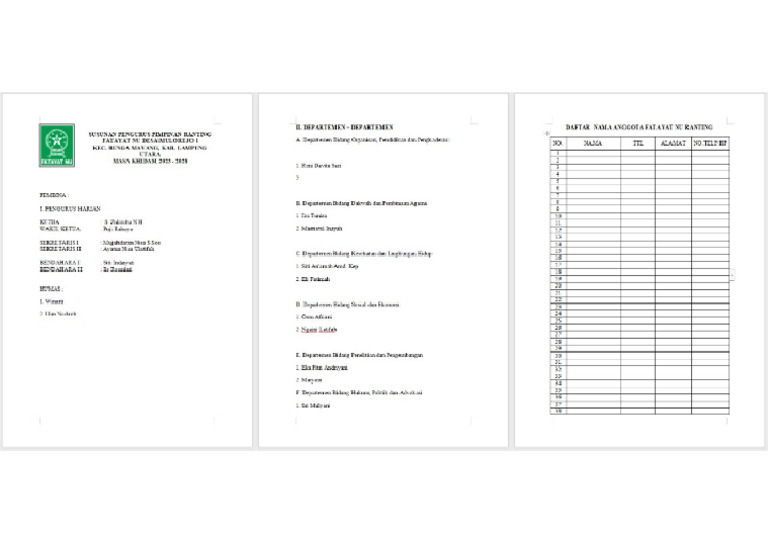 Contoh Surat Fatayat | PDF