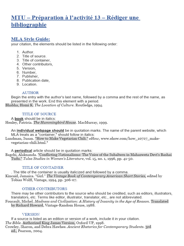 MLA Style Guide | PDF | Buffy The Vampire Slayer | Digital Object ...