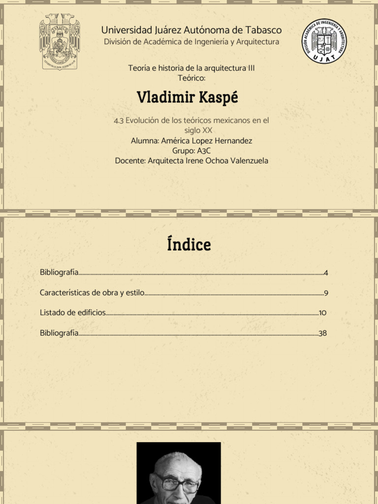 Vladimir Kaspé: Arquitectura y Legado | PDF | Ciudad de México | México