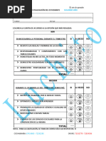 Autoevaluación Primero de Primaria | PDF