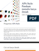 15) Teknik Penulisan Daftar Pustaka APA Style | PDF
