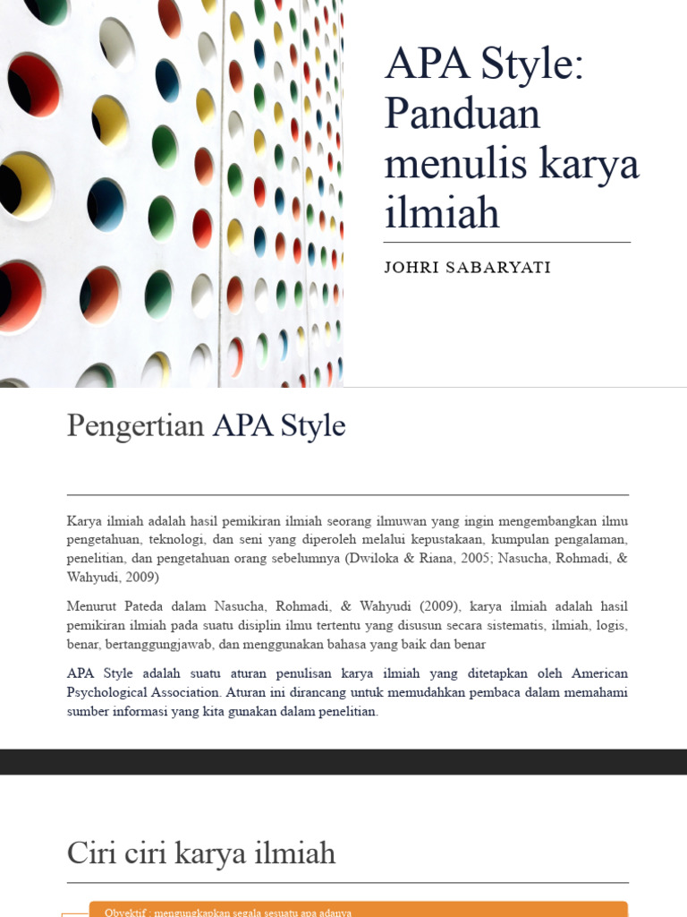 APA Style | PDF