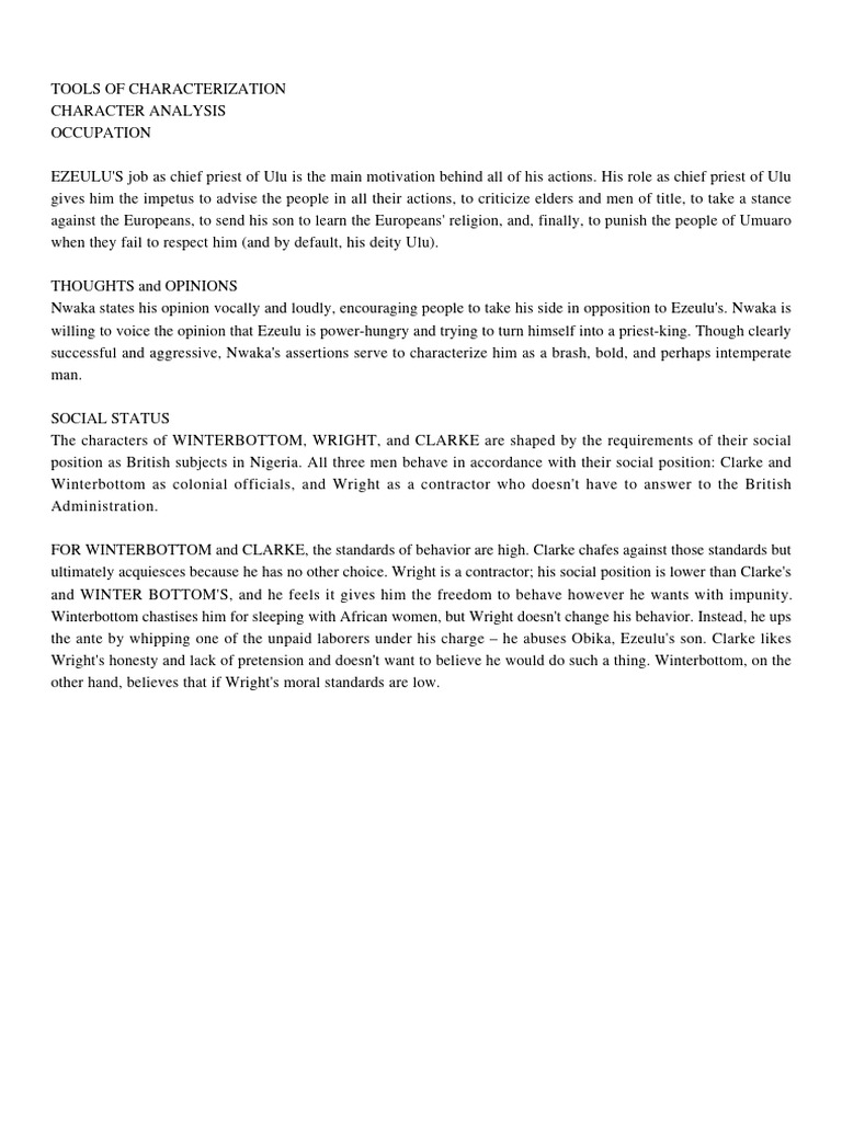 Tools of Charaterization | PDF | Social Science