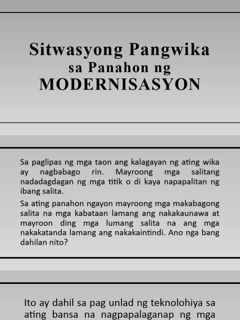Group5 Modernisasyon | PDF