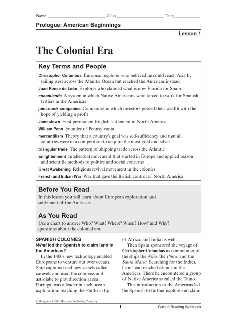 The Colonial Era | PDF | Thirteen Colonies | Spanish Empire