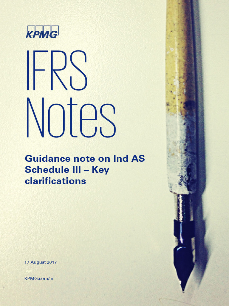 Ifrsnotes Guidance Note Ind As Schedule 3 | PDF | Fair Value | Balance ...
