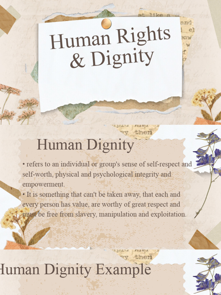 Understanding Human Dignity and Rights | PDF | Dignity | Human Rights