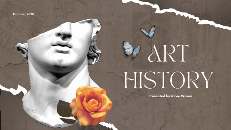 Brown and Green Scrapbook Art History Presentation | PDF