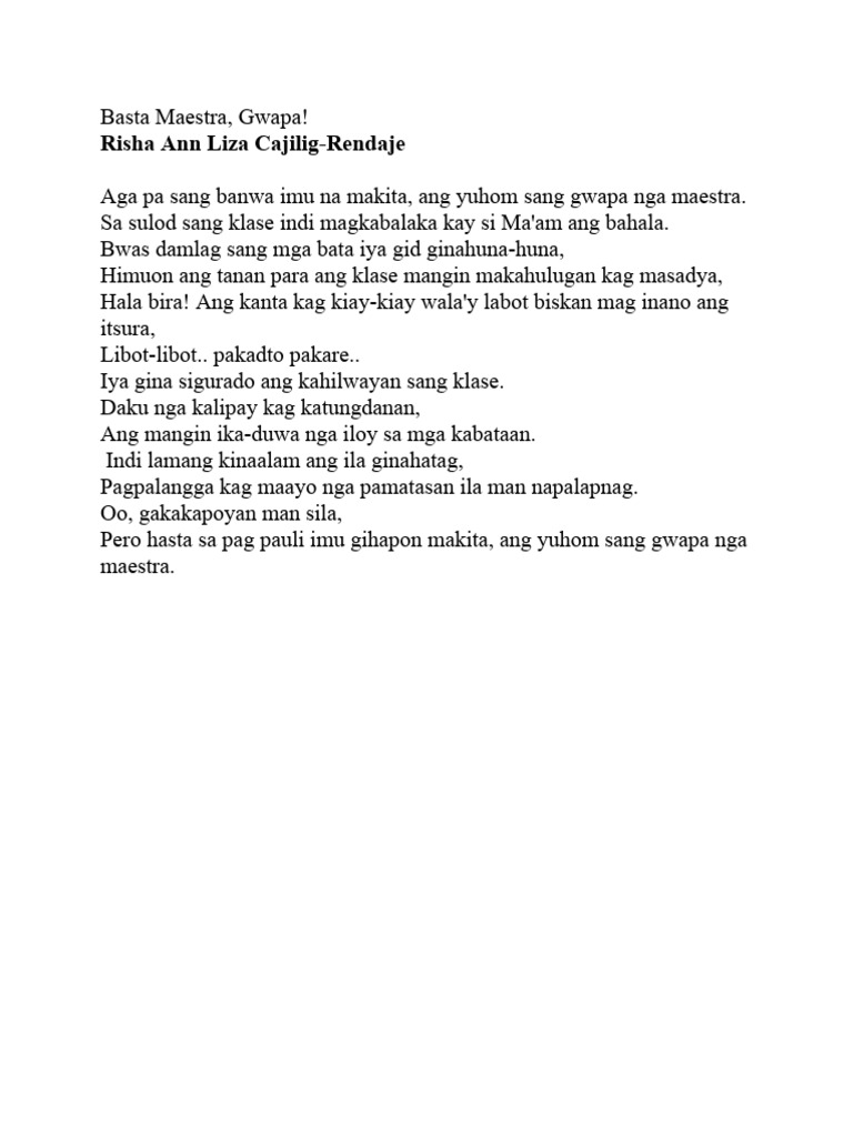 Ang Kalipay Sa Pagtudlo | PDF Ang Kalipay Sa Pagtudlo | PDF