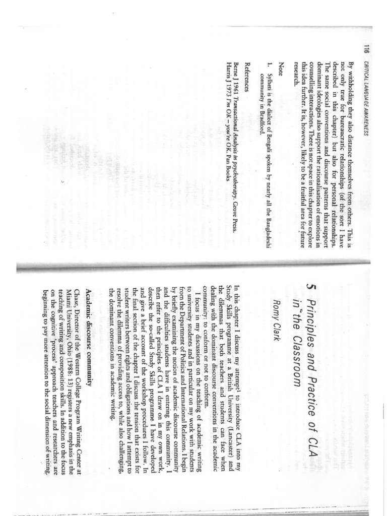 Principles and Practice of CLA | PDF