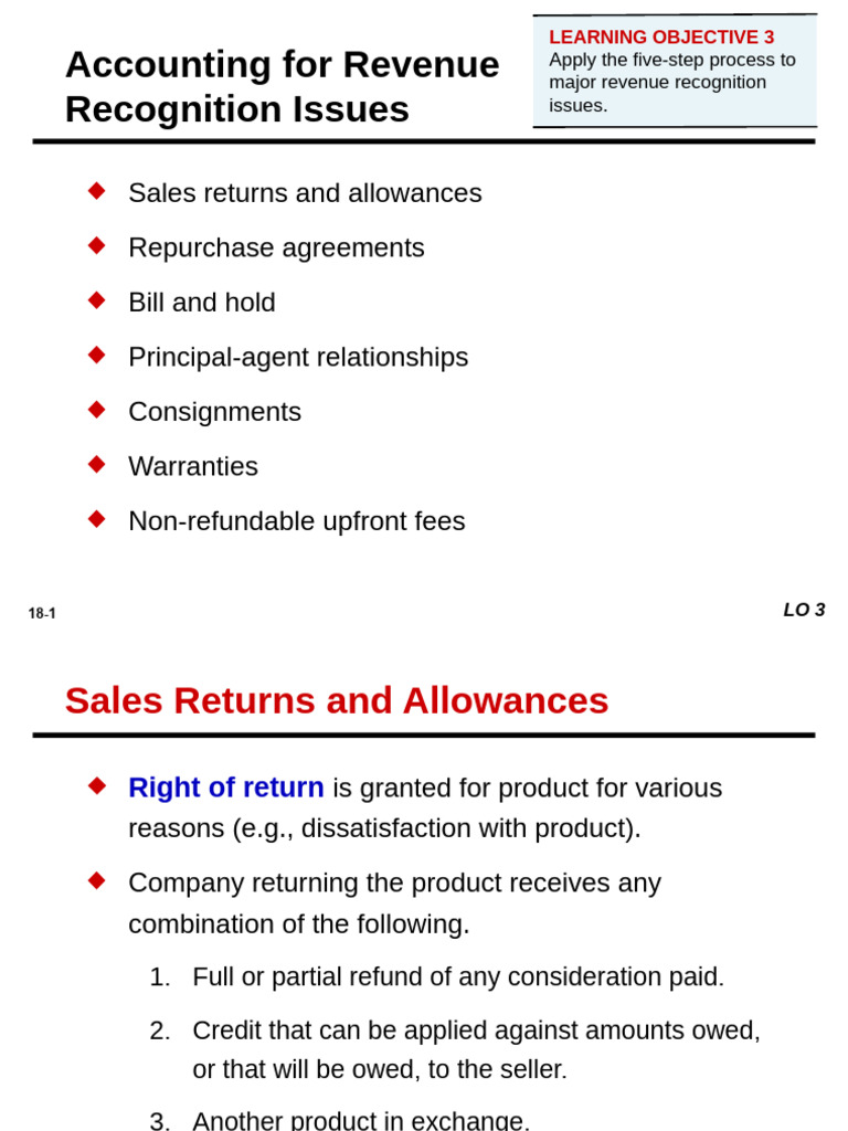 Ch18 - 2 - Accounting For Revenue Recognition Issues | PDF | Repurchase ...