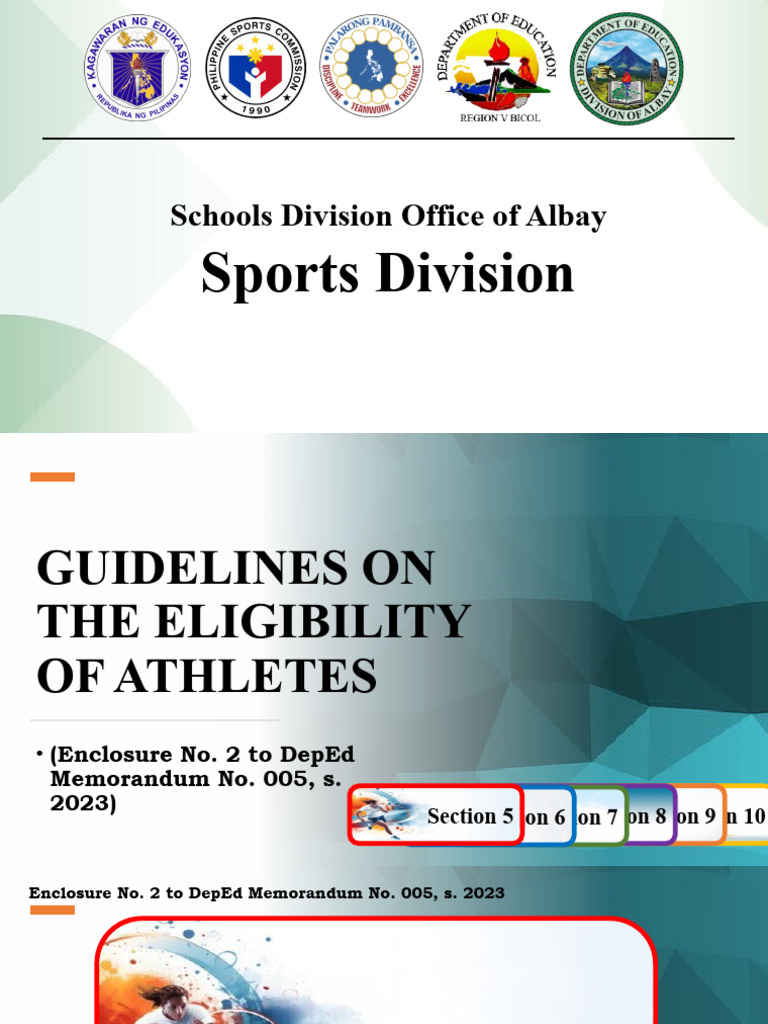 Guidelines On The Eligibility of Athletes | PDF | Birth Certificate ...
