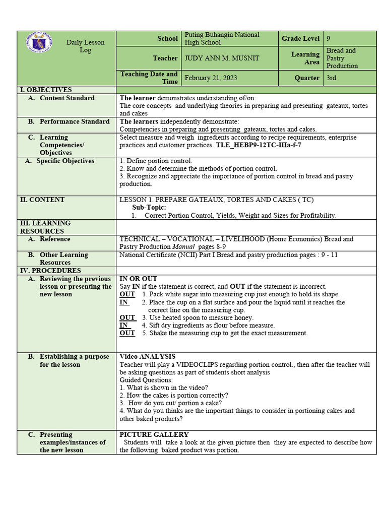 Portion Control, Yields, Weight and Sized For Profitability | PDF ...