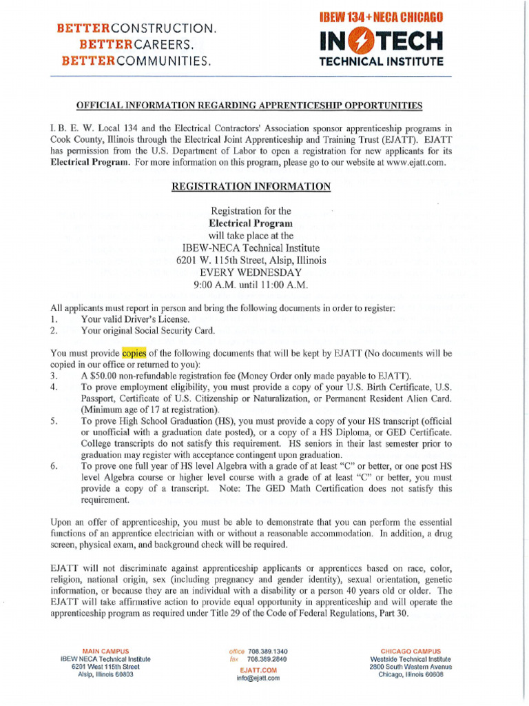 Apprenticeship Information | PDF