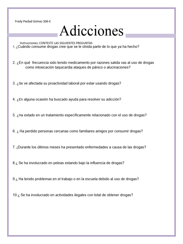 Adicciones | PDF