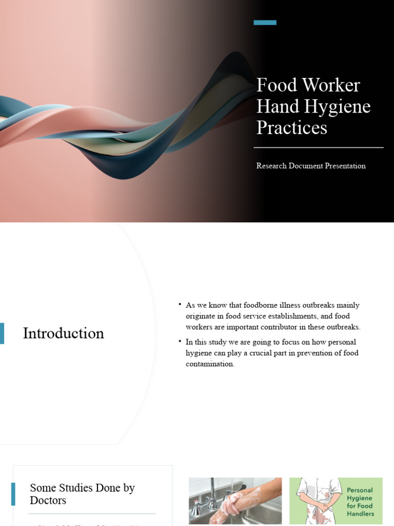 Food Worker Hand Hygiene Practices | PDF | Hygiene | Hand Washing