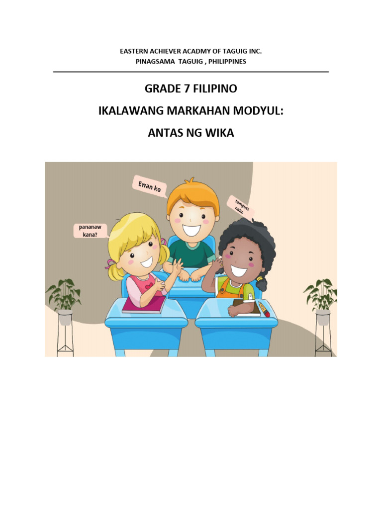 2nd Grading Grade 7 Fil Pdf