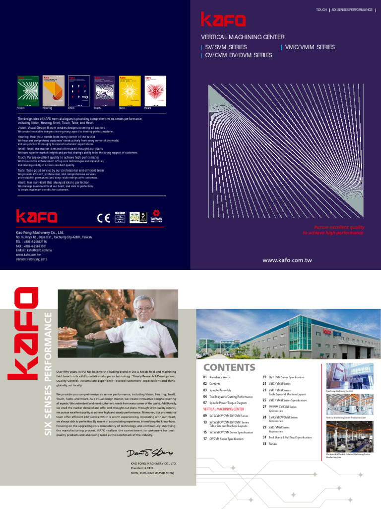 KAFO Vertical-Machining-Center 2019.02 | PDF | Machines | Crafts