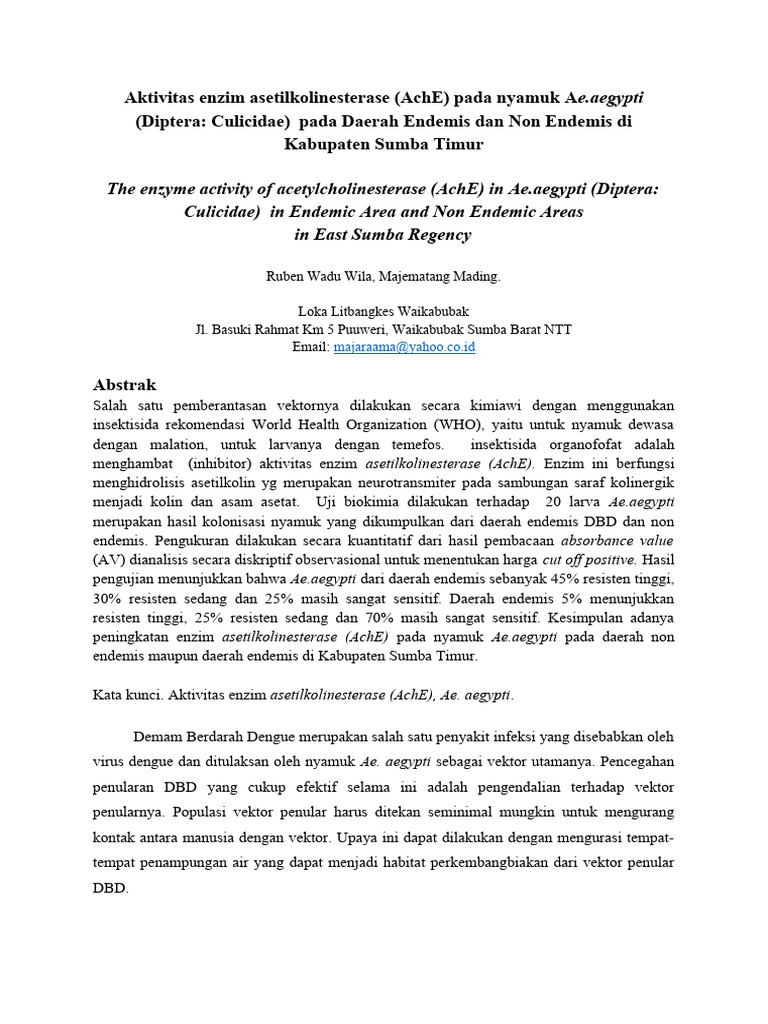 Aktivitas Enzim | PDF | Sains & Matematika