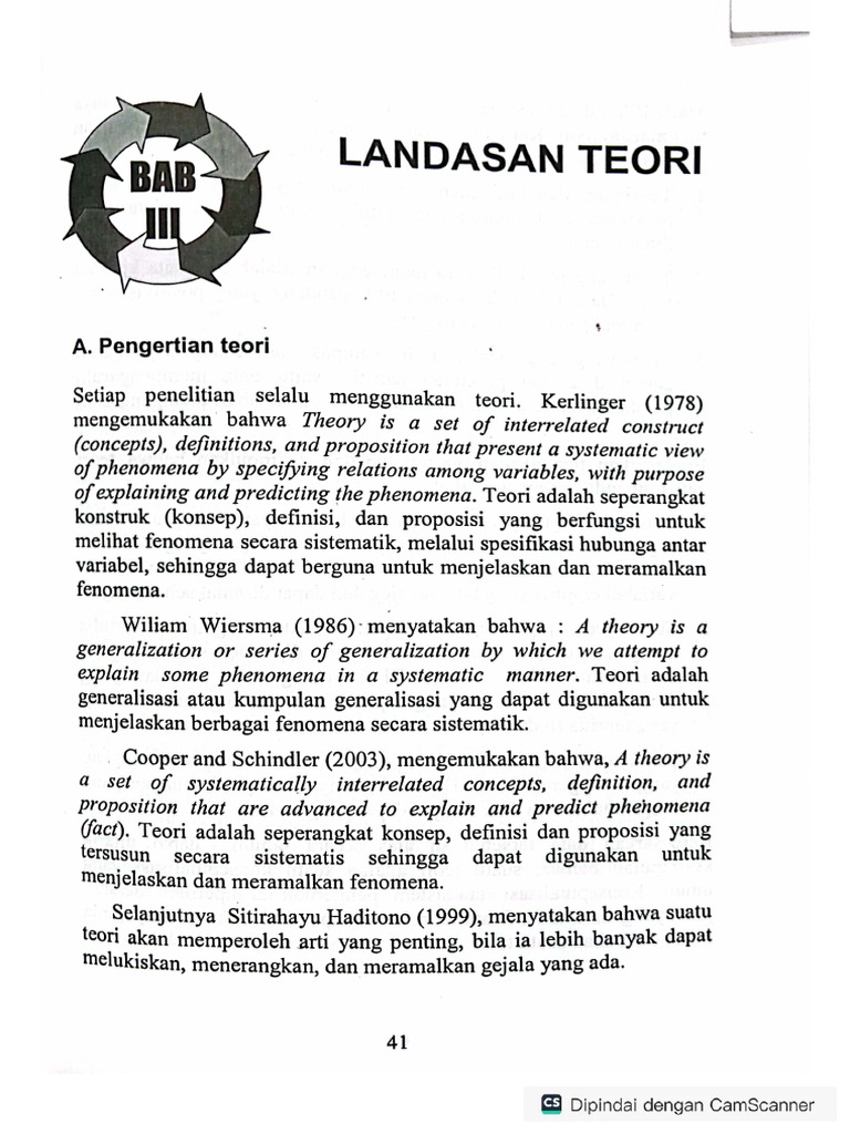 Bab III Landasan Teori | PDF