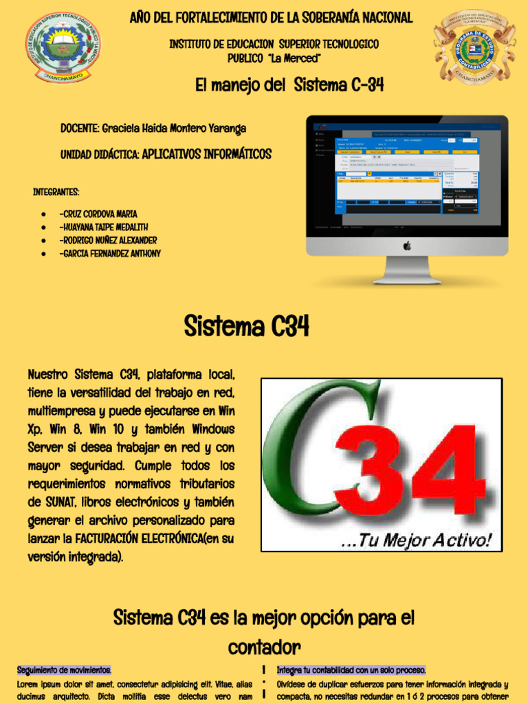 El Manejo Del Sistema C-34 (Aplicativos) | PDF | Contabilidad | Software