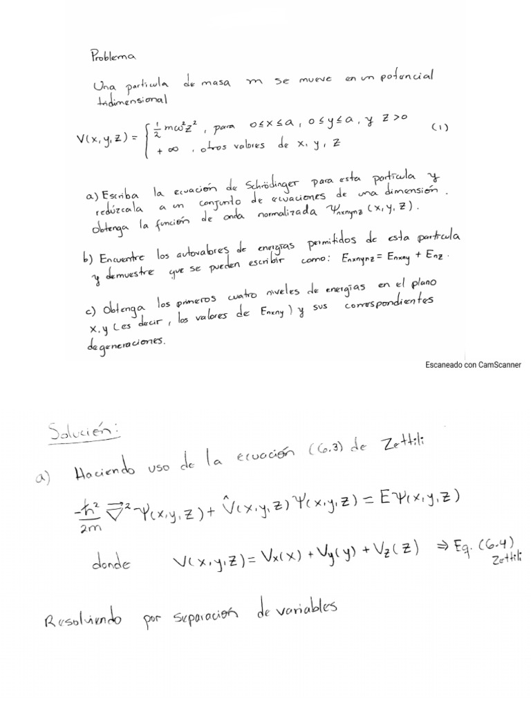 Exercise 6.2 Zettili | PDF