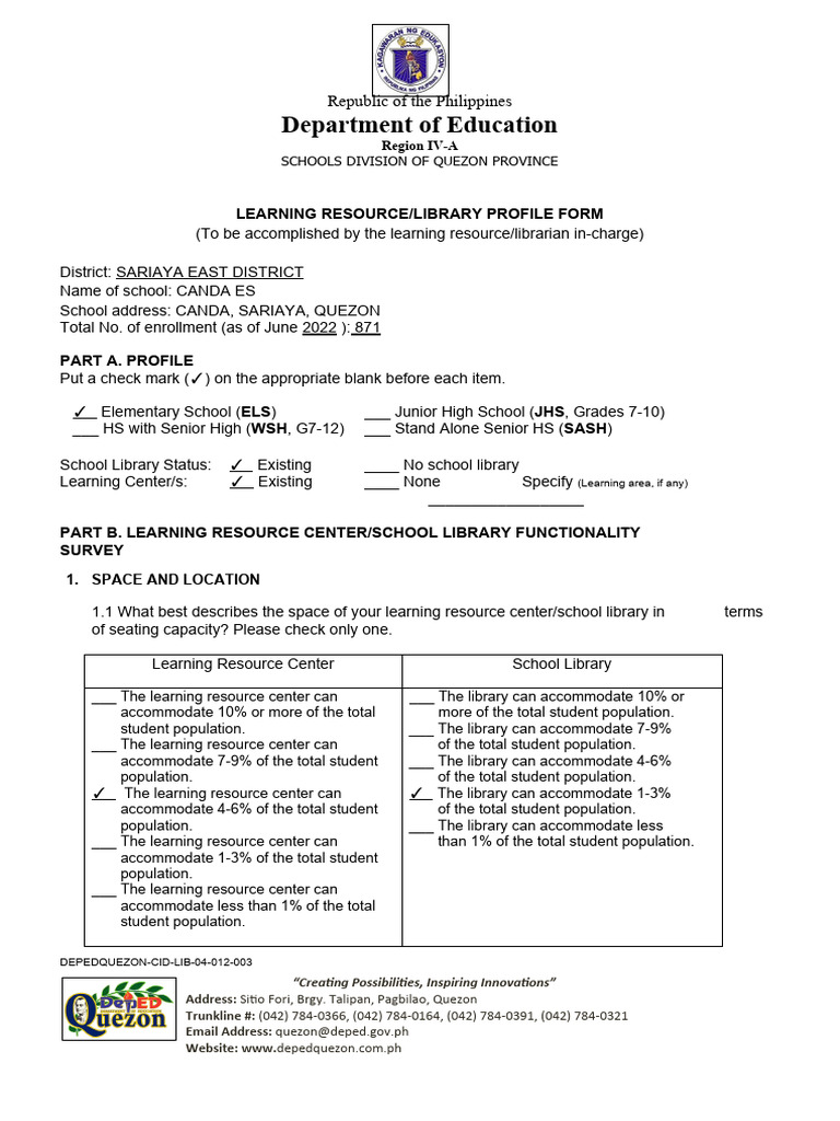 Edited | PDF | Libraries | School Library