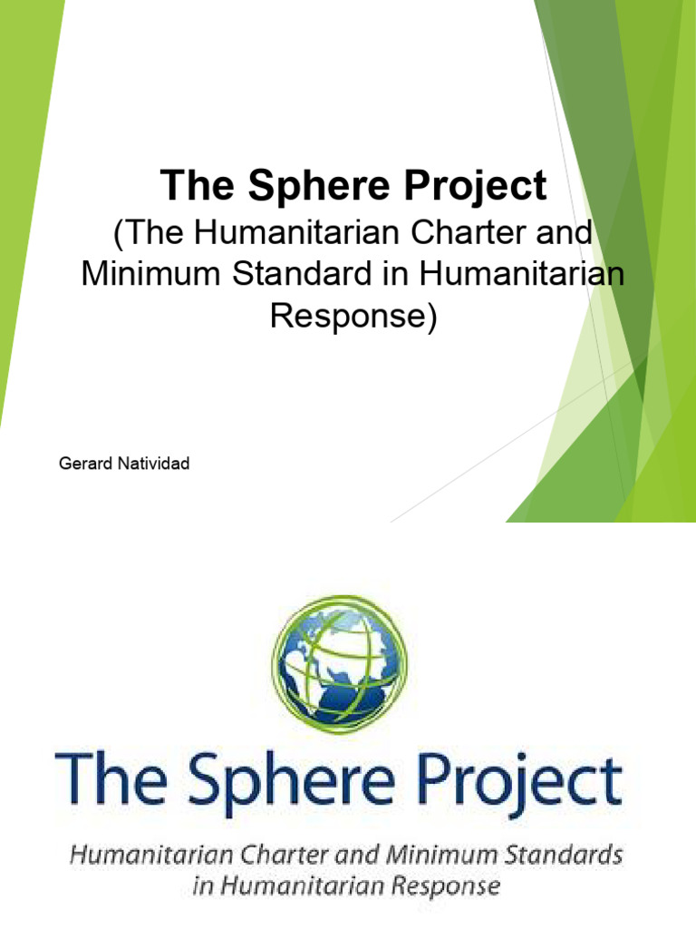 Sphere Technical Standards Brief Pdf Sanitation Wash