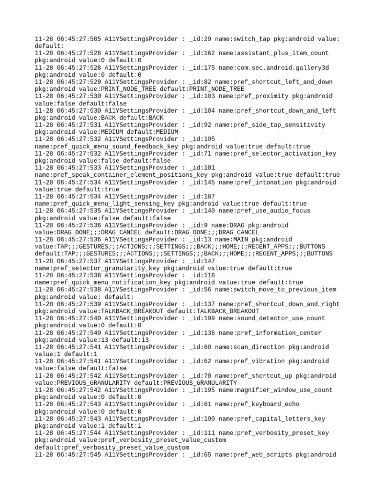 A11yprovider Log | PDF | Mobile Telecommunications User Equipment | Software