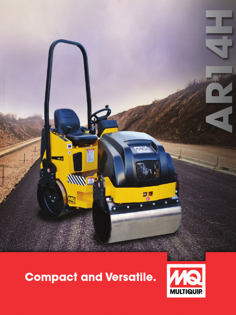 Multiquip AR14H Roller Specifications | PDF | Horsepower | Engines