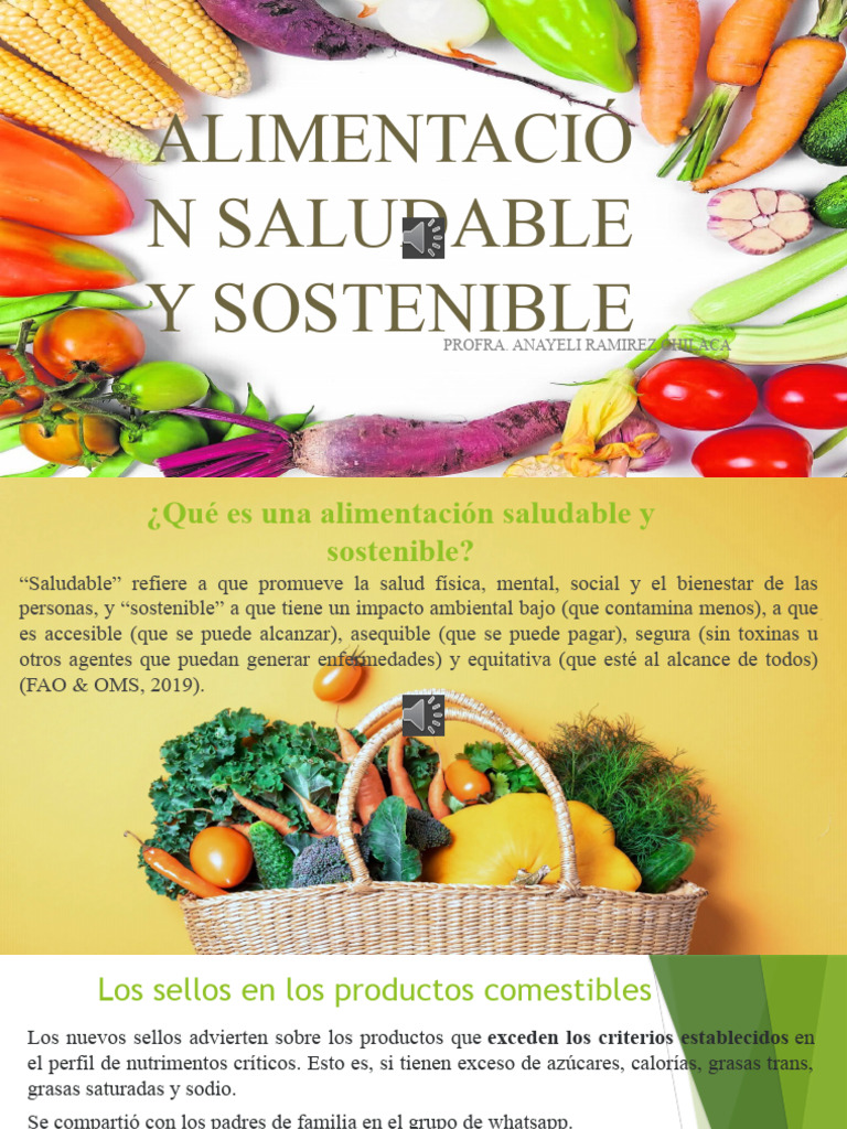 Alimentación Saludable y Sostenible | PDF | Alimentos | Dieta