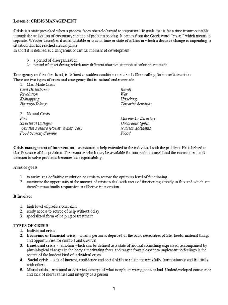 Final Notes Lessons | PDF | Hostage | Police
