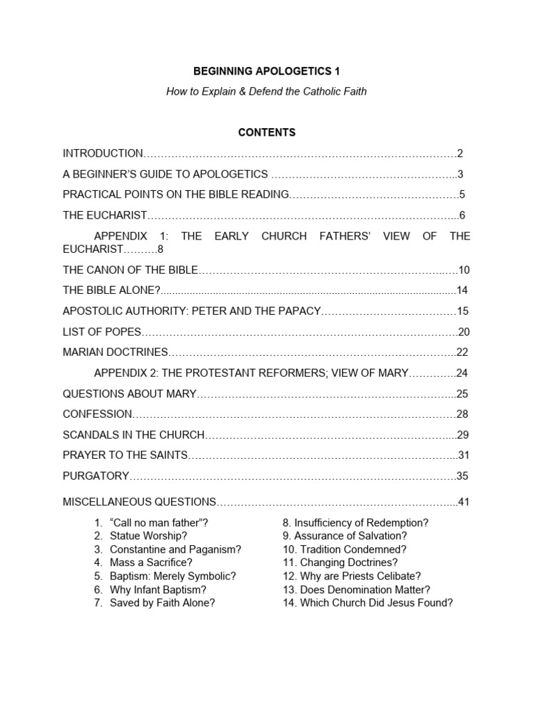 Beginning Apologetics 1 | PDF | Biblical Canon | Septuagint