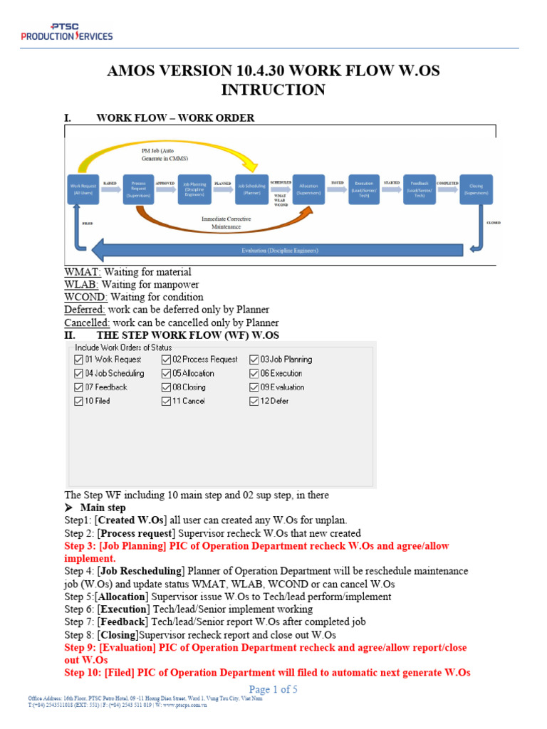 Amos Version 10.4.30 Work Follow Intruction - 27 Oct 2023 | PDF ...