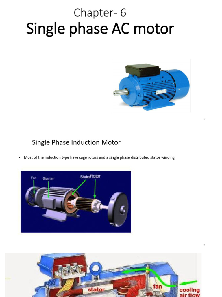 Single Phase AC Motor and Three Phase Induction Ac Motor PDF | Download ...