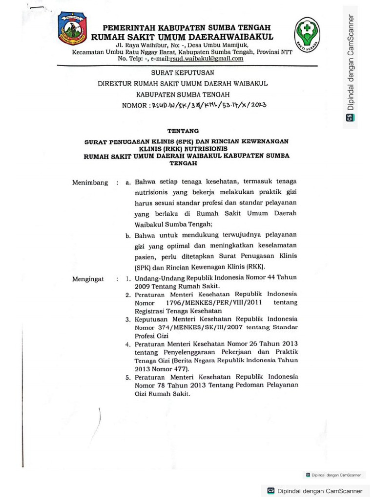 SPK Dan RKK Fix | PDF