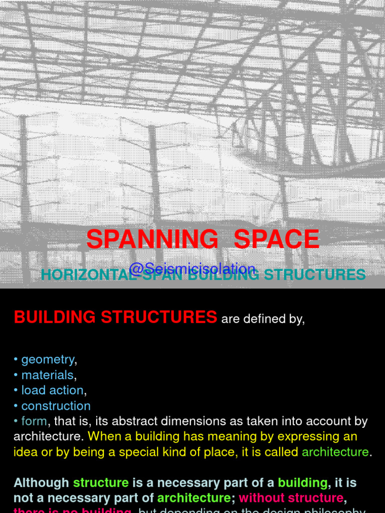 Spanning Space Horizontal Span Building | PDF | Beam (Structure) | Dome