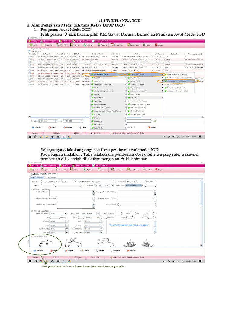 Alur Khanza Igd Fix | PDF