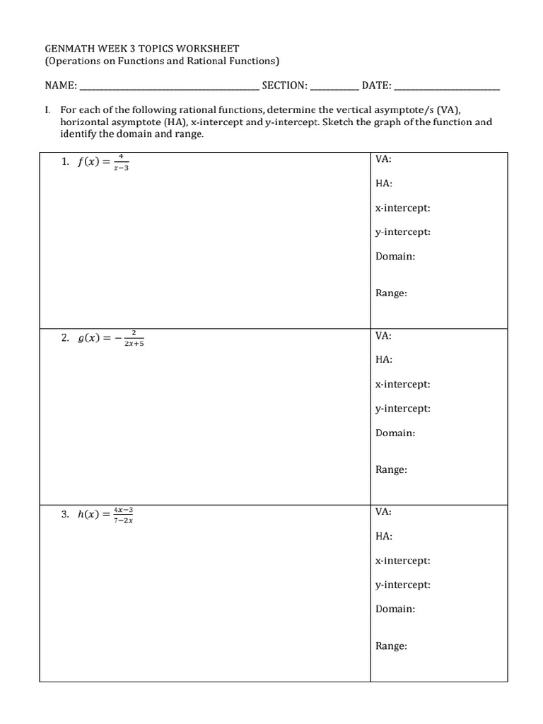 Genmath Worksheet | PDF