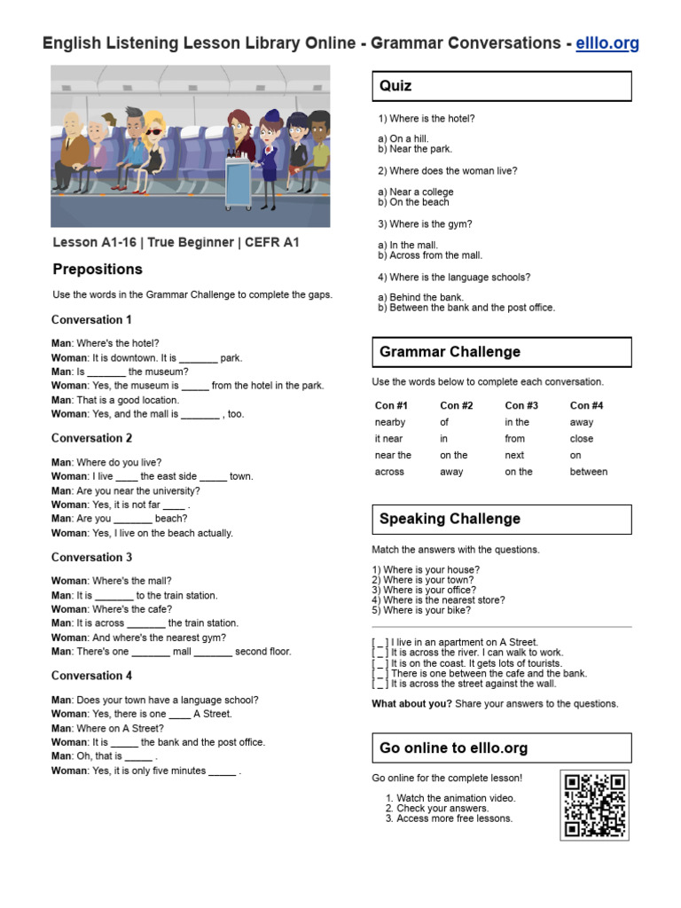 Elllo A1 16c Prepositions Pdf