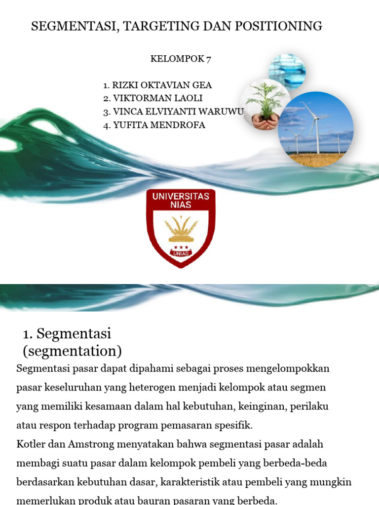 Segmentasi, Targeting Dan Positioning | PDF
