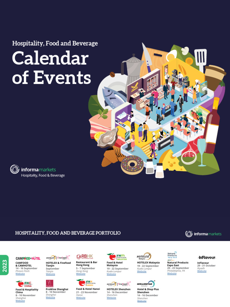 2023 Hospitality Events Calendar | PDF | Shenzhen | Shanghai