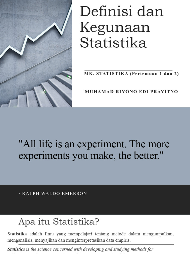 1 Dan 2 Definisi Dan Kegunaan Statistika | PDF | Sains & Matematika ...