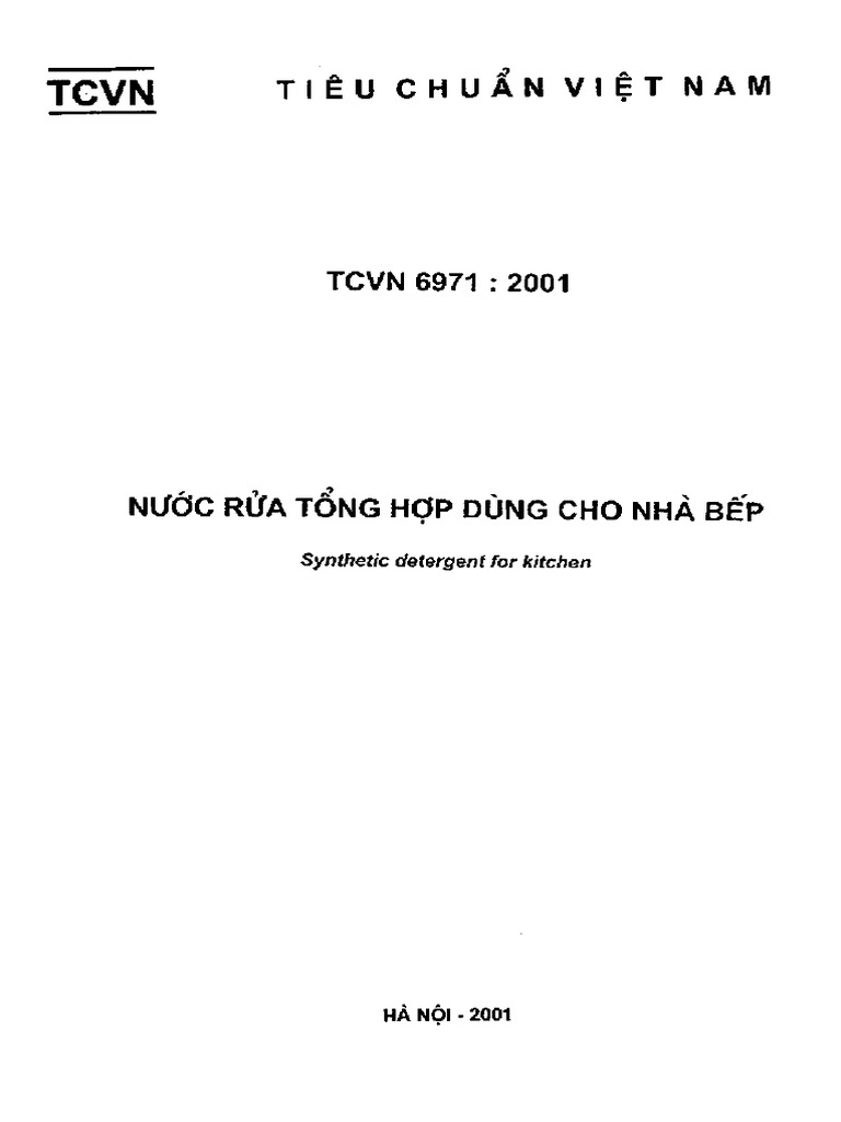 Tieu Chuan Viet Nam TCVN 6971 2001 Bo Khoa Hoc Cong Nghe Va Moi Truong | PDF