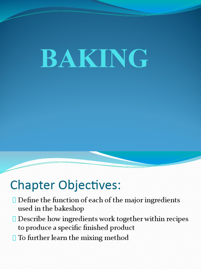 Baking 2 | PDF | Baking | Batter (Cooking)