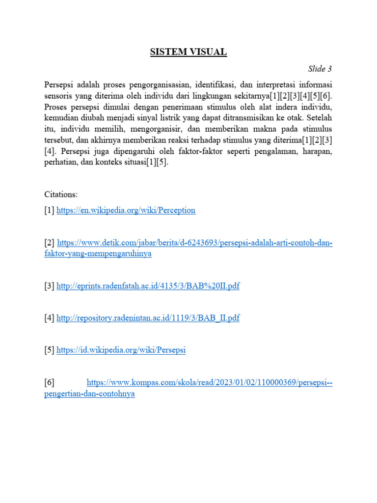 Sistem Visual | PDF | Kesehatan Holistik | Sains & Matematika