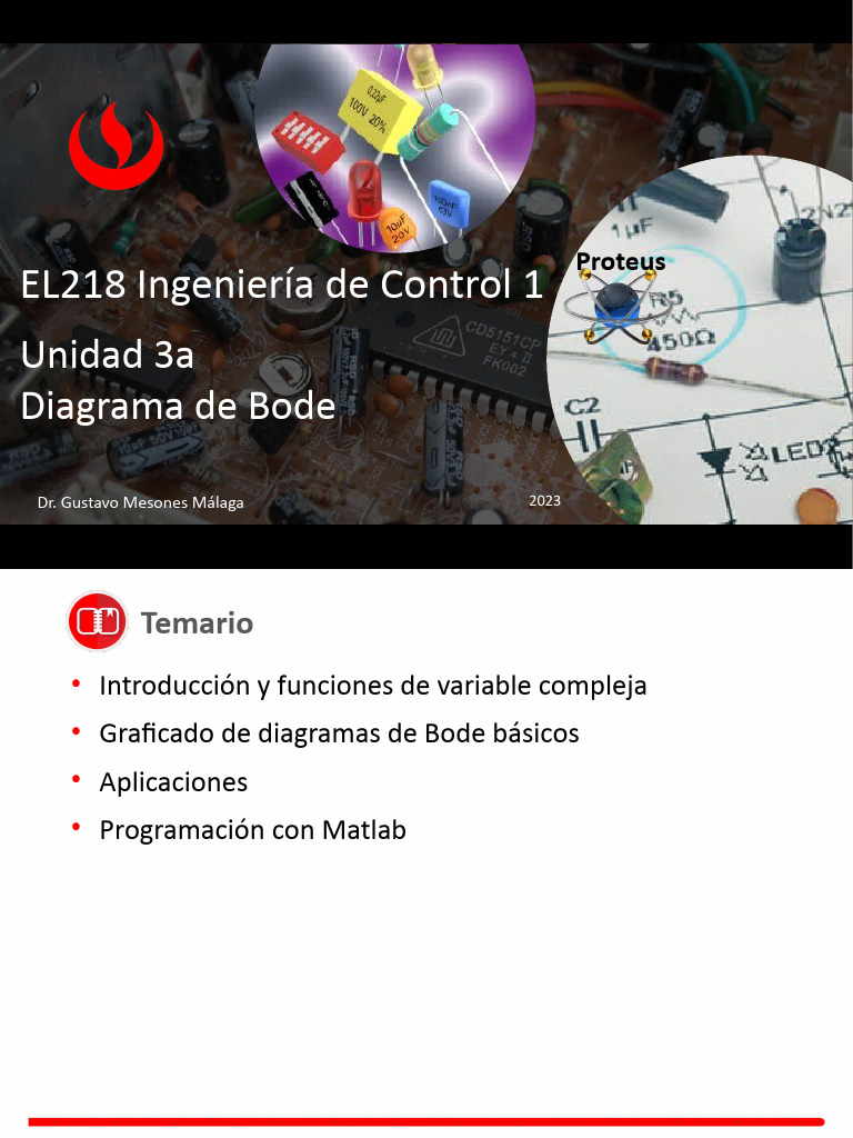 EL218 Unidad 3a Diagrama de Bode 2023-2 | PDF | Oscilación | Ingeniería Informática